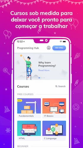 8 Apps para Aprender Programação no Celular (Android e iOS) | Web Dev Drops