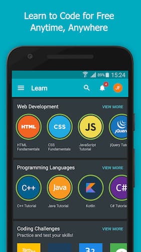 8 Apps para Aprender Programação no Celular (Android e iOS) | Web Dev Drops
